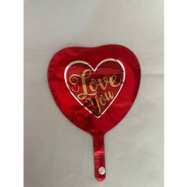 14" Love you Heart Anagram Foil Balloon