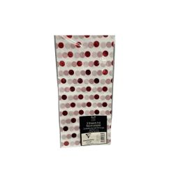 3Pk Foil Tissue Paper Red Spots