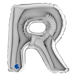 7" Grabo Silver Letter R