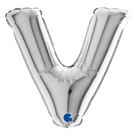 7" Grabo Silver Letter V