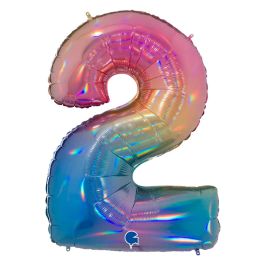 40" Grabo Rainbow Holographic Colourful Rainbow Number 2