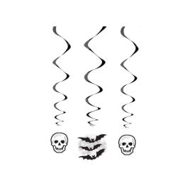 Party Deco Halloween Scary Swirls Bats & Skulls