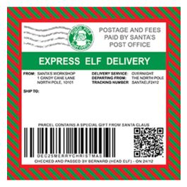 10cm Interactive Elf Arrival Sticker - Pack of 10